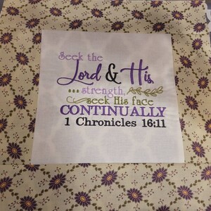 Embroidered Scripture Block....bible Verse, Quilts, Pillows, God's Word ...
