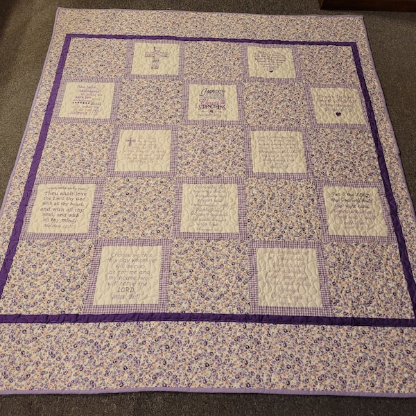 Bible Verses Quilt - Etsy