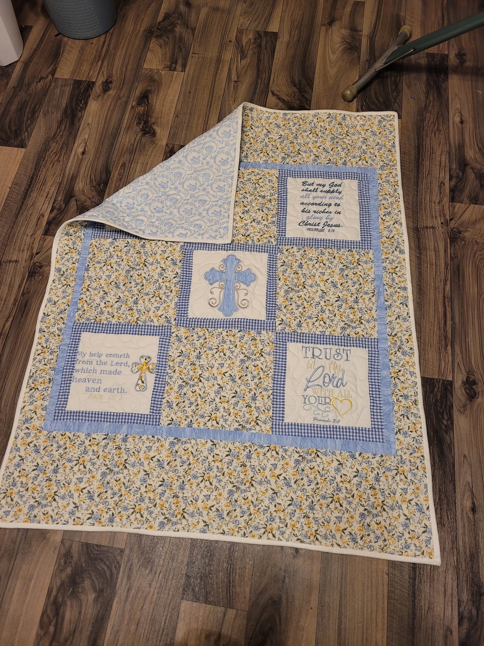 Custom Bible Verse Quilt, Scriptures, Chosen Colors, God's Holy Word ...
