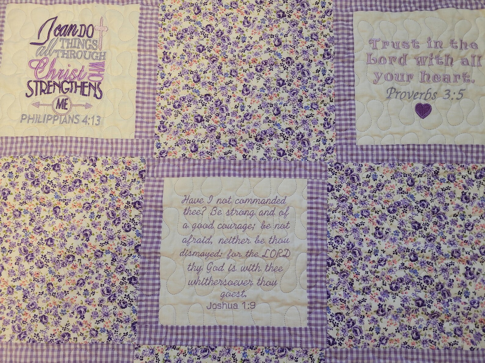 Custom Bible Verse Quilt Scriptures Chosen Colors God's - Etsy