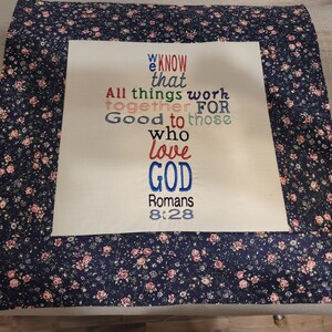 Embroidered Scripture Block....bible Verse, Quilts, Pillows, God's Word ...