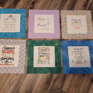 Embroidered Scripture Block....bible Verse, Quilts, Pillows, God's Word ...