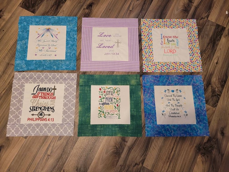 Embroidered Scripture Block....bible Verse, Quilts, Pillows, God's Word ...