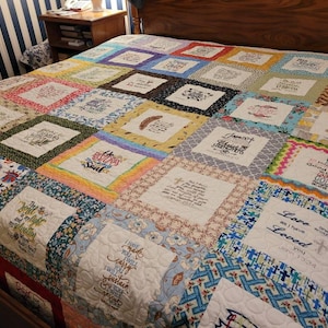Embroidered Scripture Quilt, Bible Verses, Bible Blocks, Embroidery ...