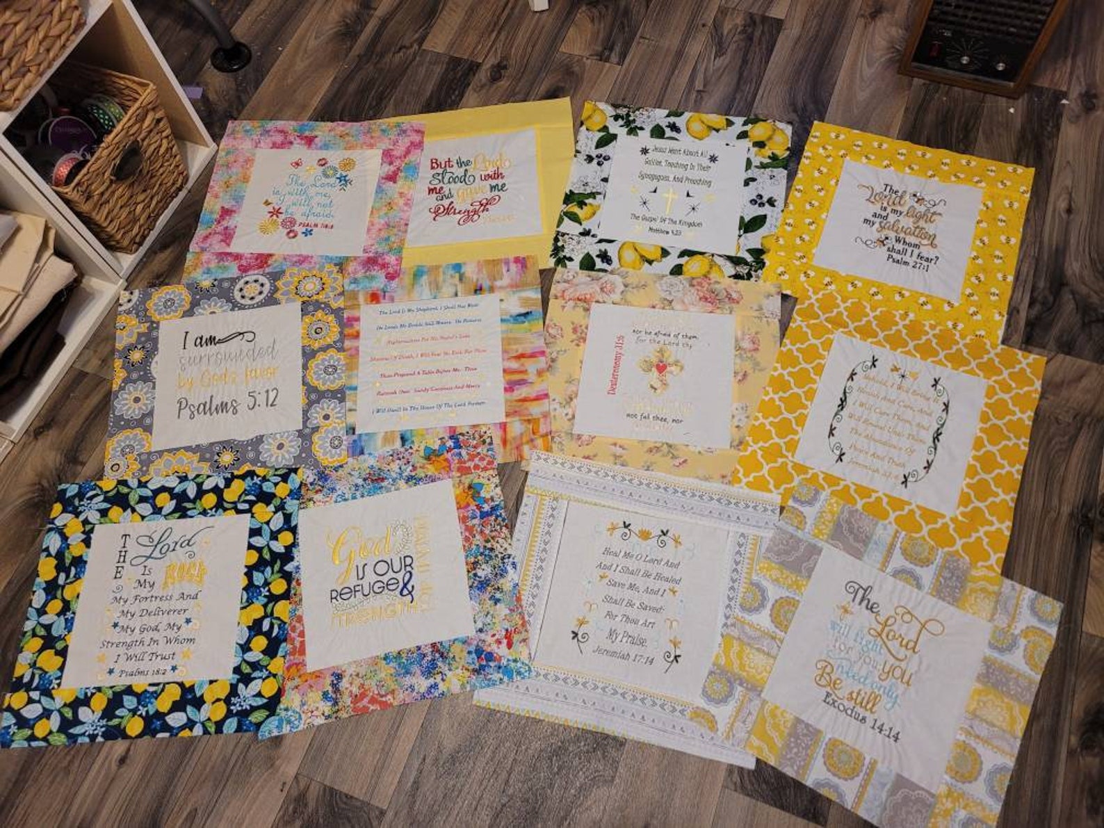 Embroidered Scripture Block....bible Verse, Quilts, Pillows, God's Word ...