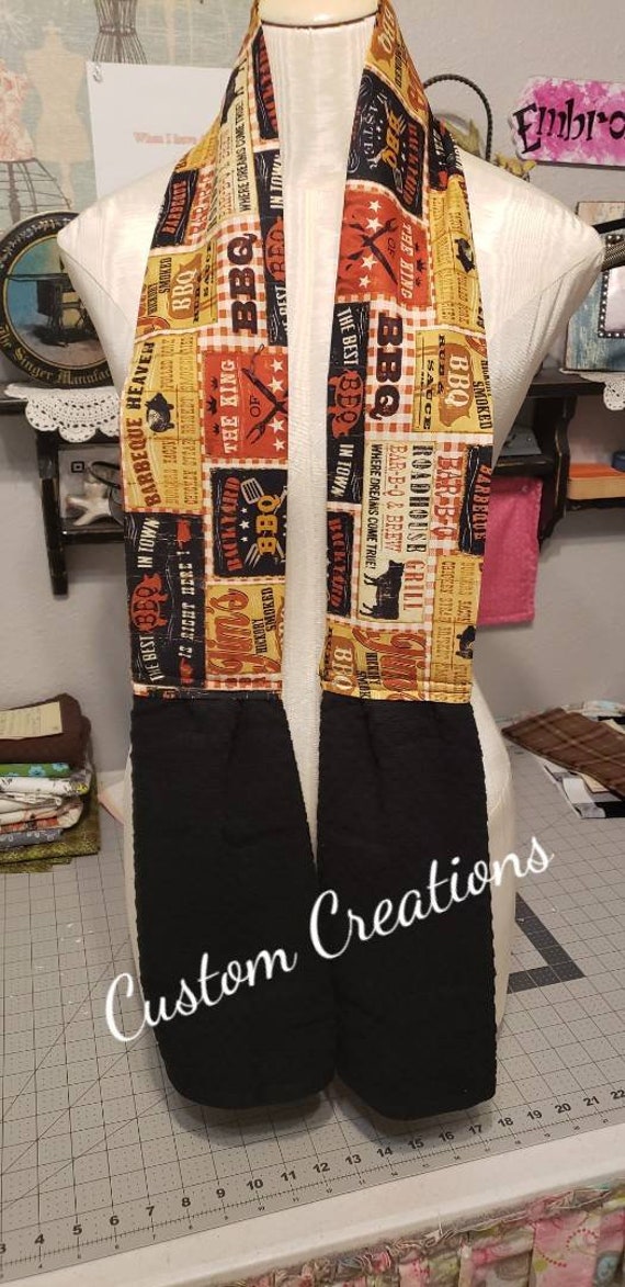 Kitchen Neck Towel/cooking Scarf. Barbeque Fabric. - Etsy