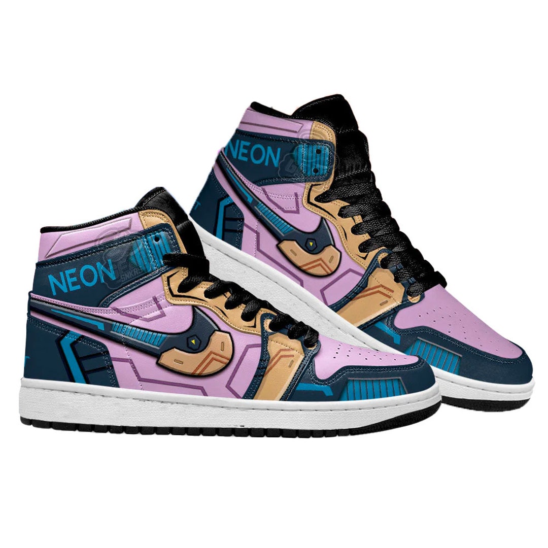 Neon Jd1s Valorant Agent Sneakers Custom Shoes Game Valorant - Etsy