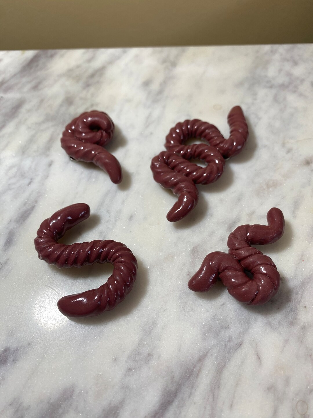 4 Pack of Worm Magnets Polymer Clay - Etsy