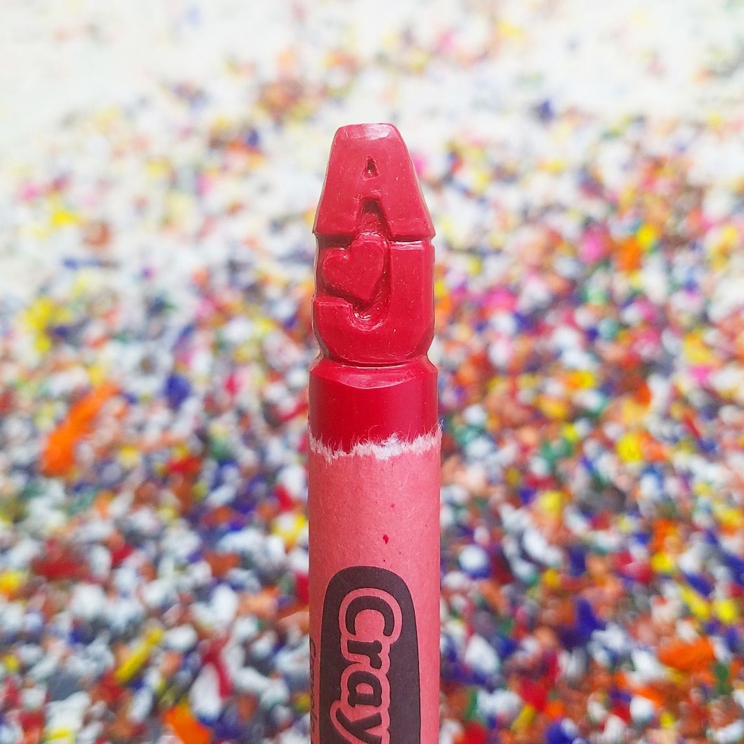 Couples Initials Love Crayon Carving - Etsy