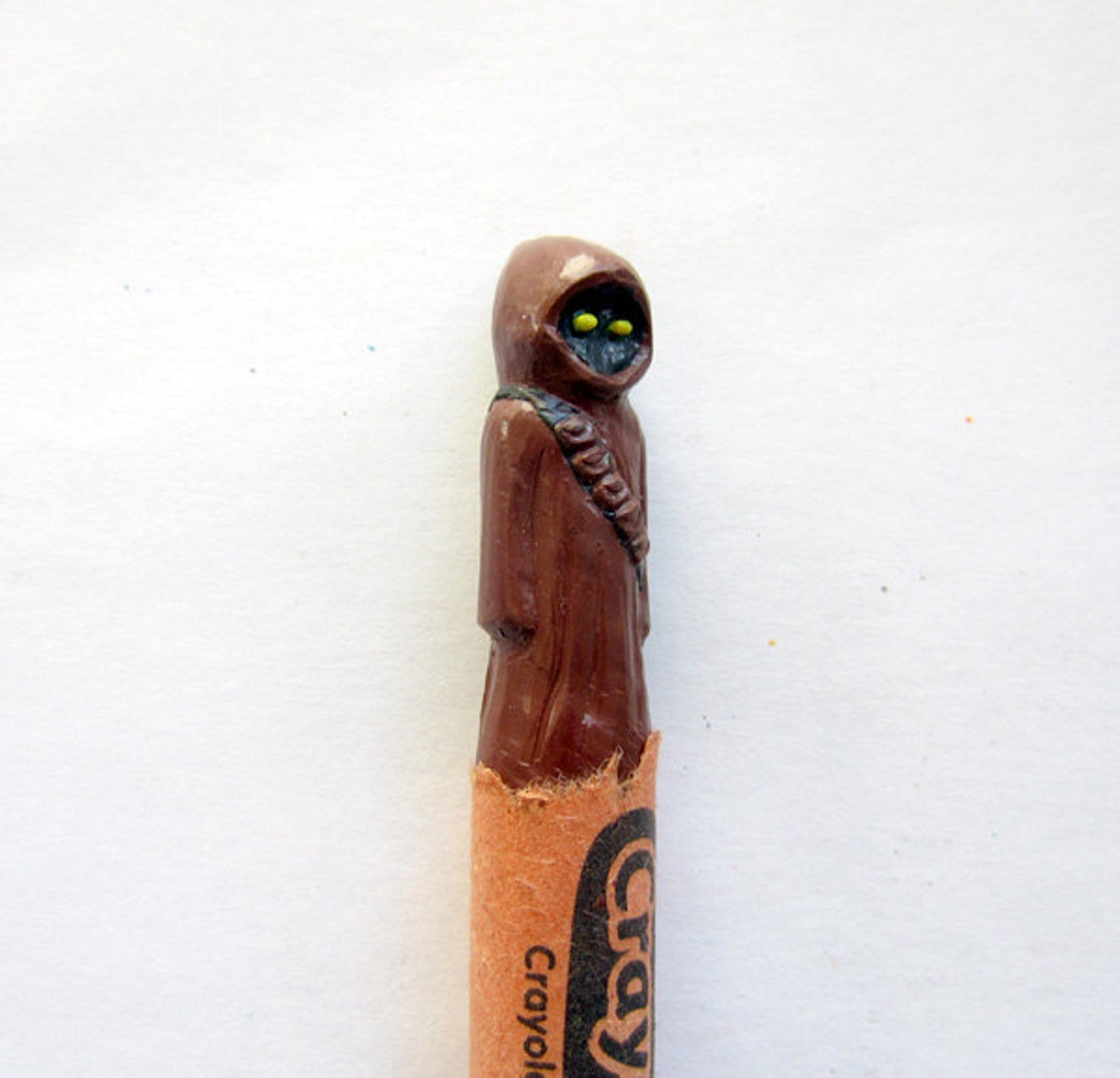 Jawa Star Wars Crayon Carving - Etsy