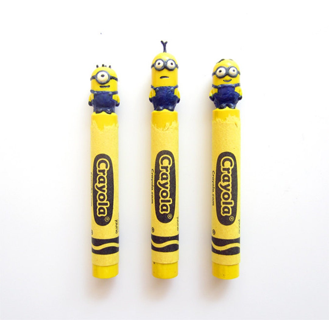 Minion Despicable Me Crayon Carving - Etsy
