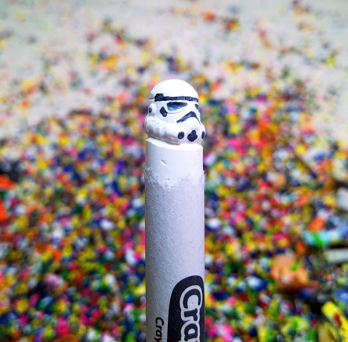 Stormtrooper Star Wars Crayon Carving | Etsy
