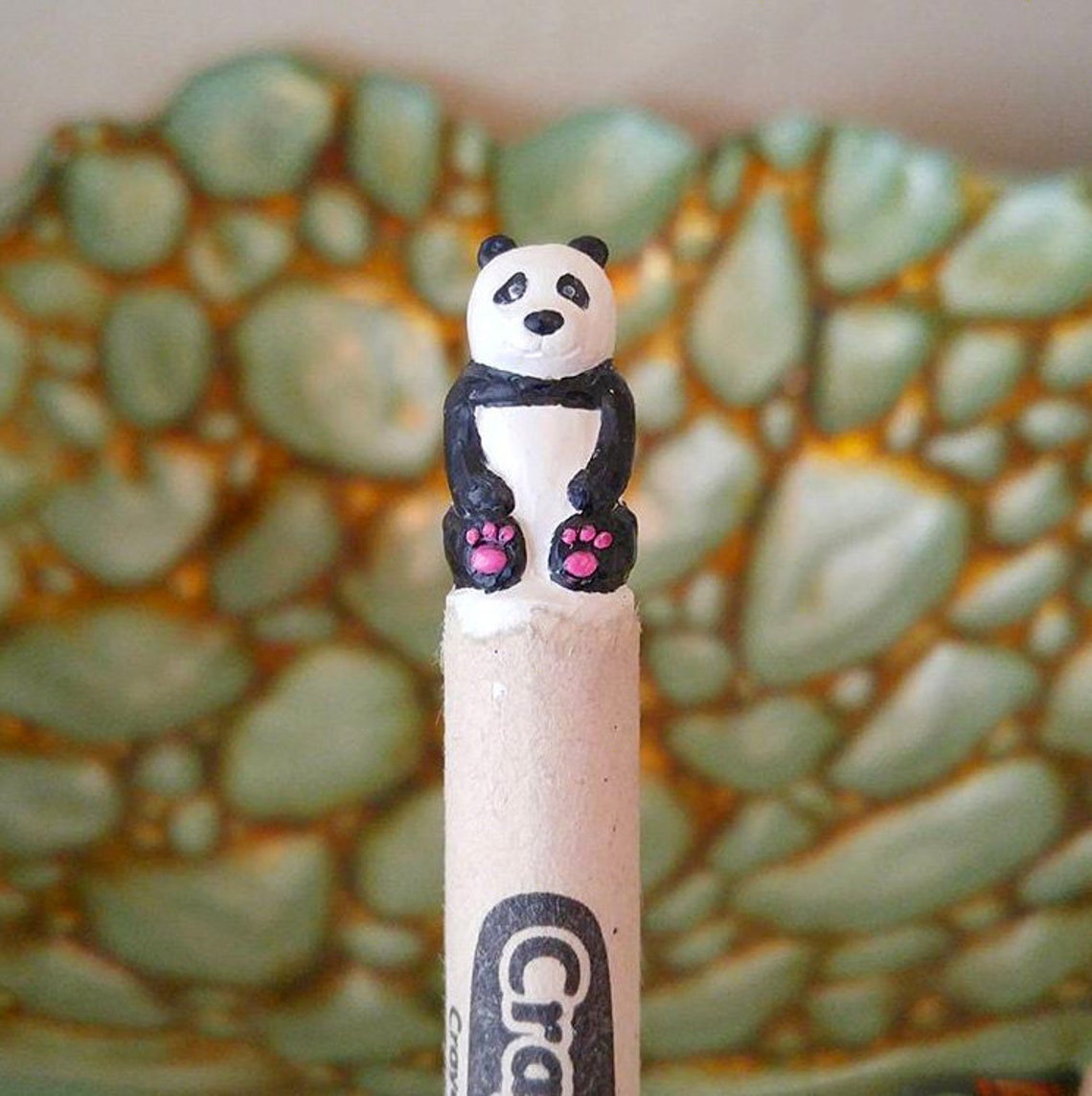Panda Crayon Carving - Etsy