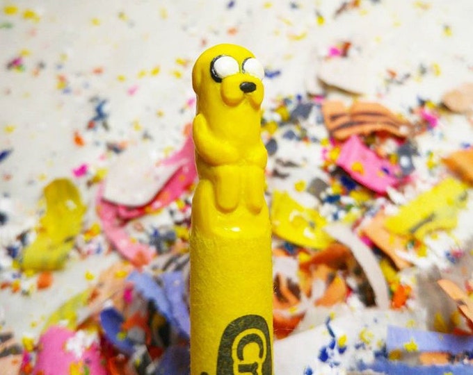 Jake the Dog Adventure Time Crayon Carving - Etsy