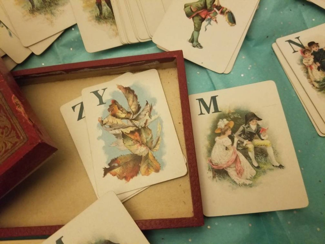 Antique Logomachy or War of Words Mcloughlin Bros NY 1889 Card - Etsy