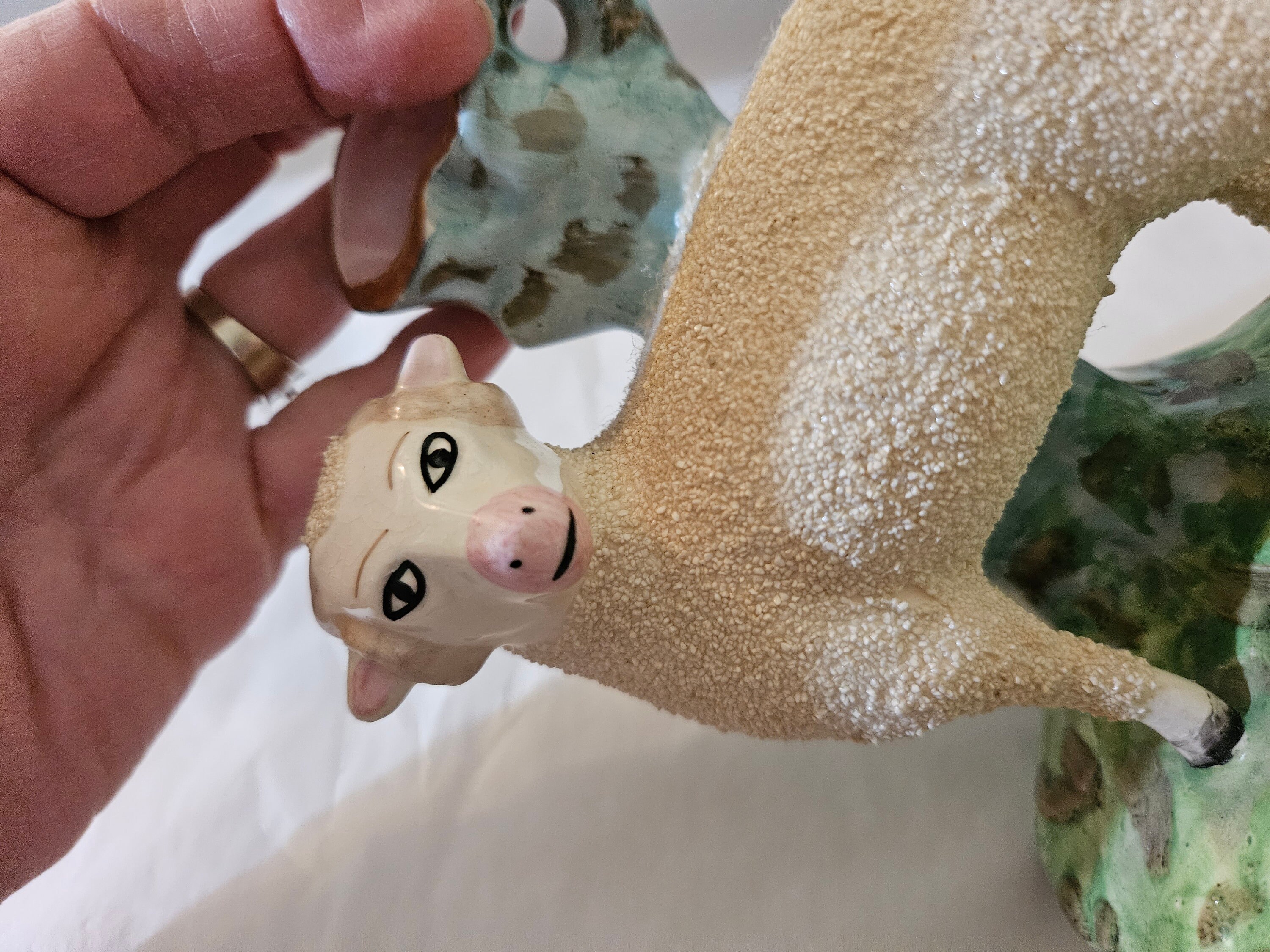 Vintage Staffordshire Confetti Ram SPILL VASE ENGLAND Circa 1860 - Etsy