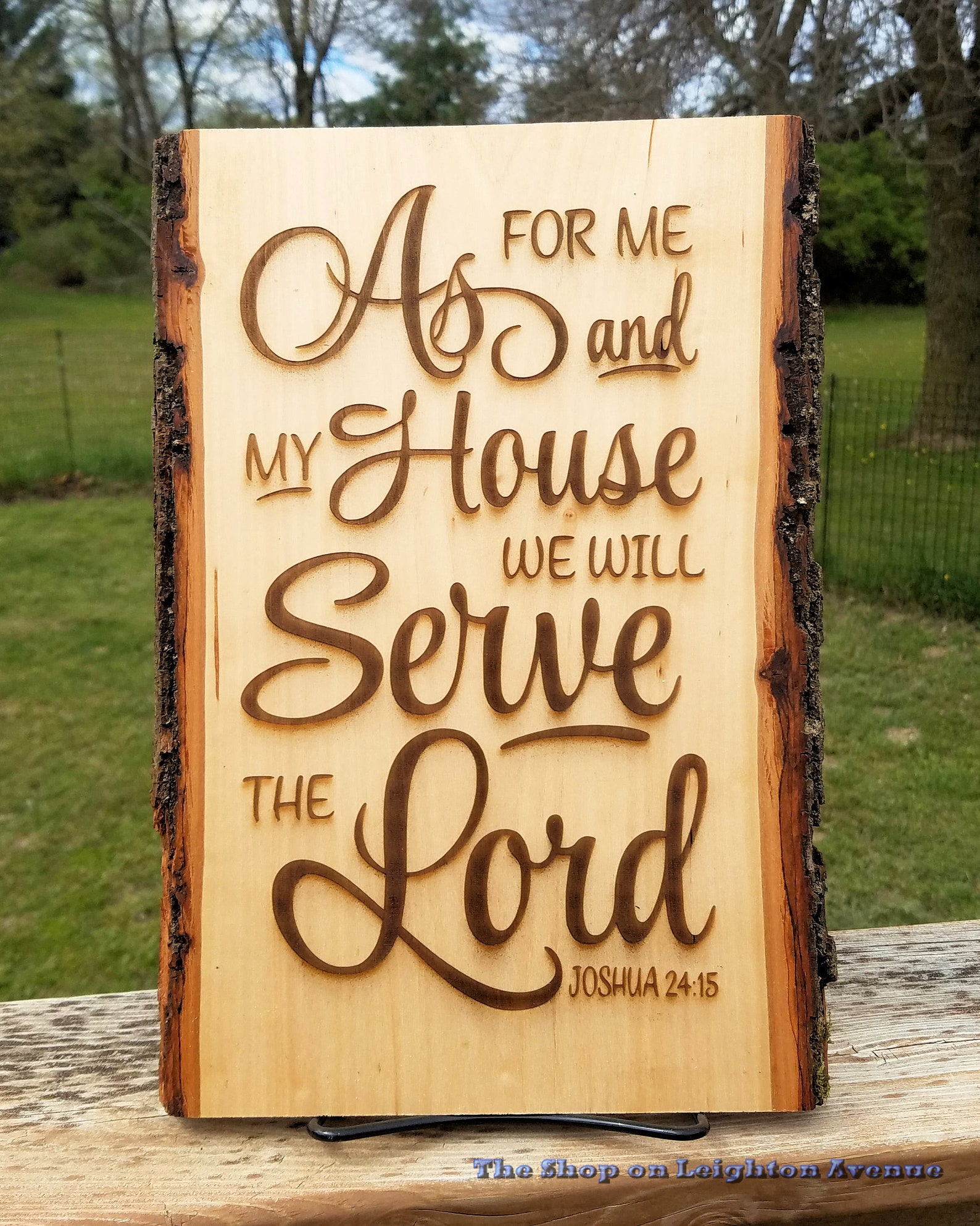 Laser Engraved Live Edge Sign as for Me and My House We - Etsy