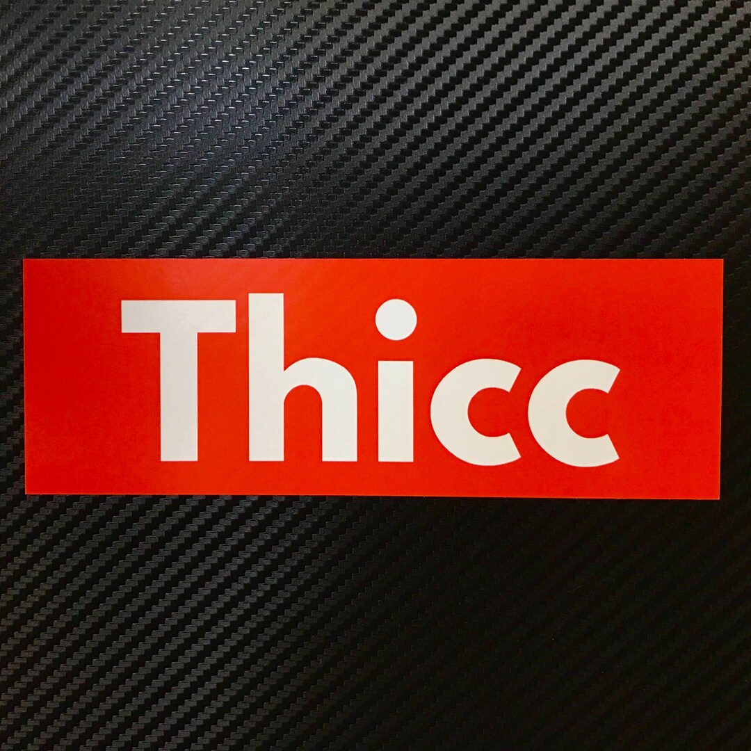 Thicc BOGO Vinyl Sticker Decal Custom Box Logo - Etsy