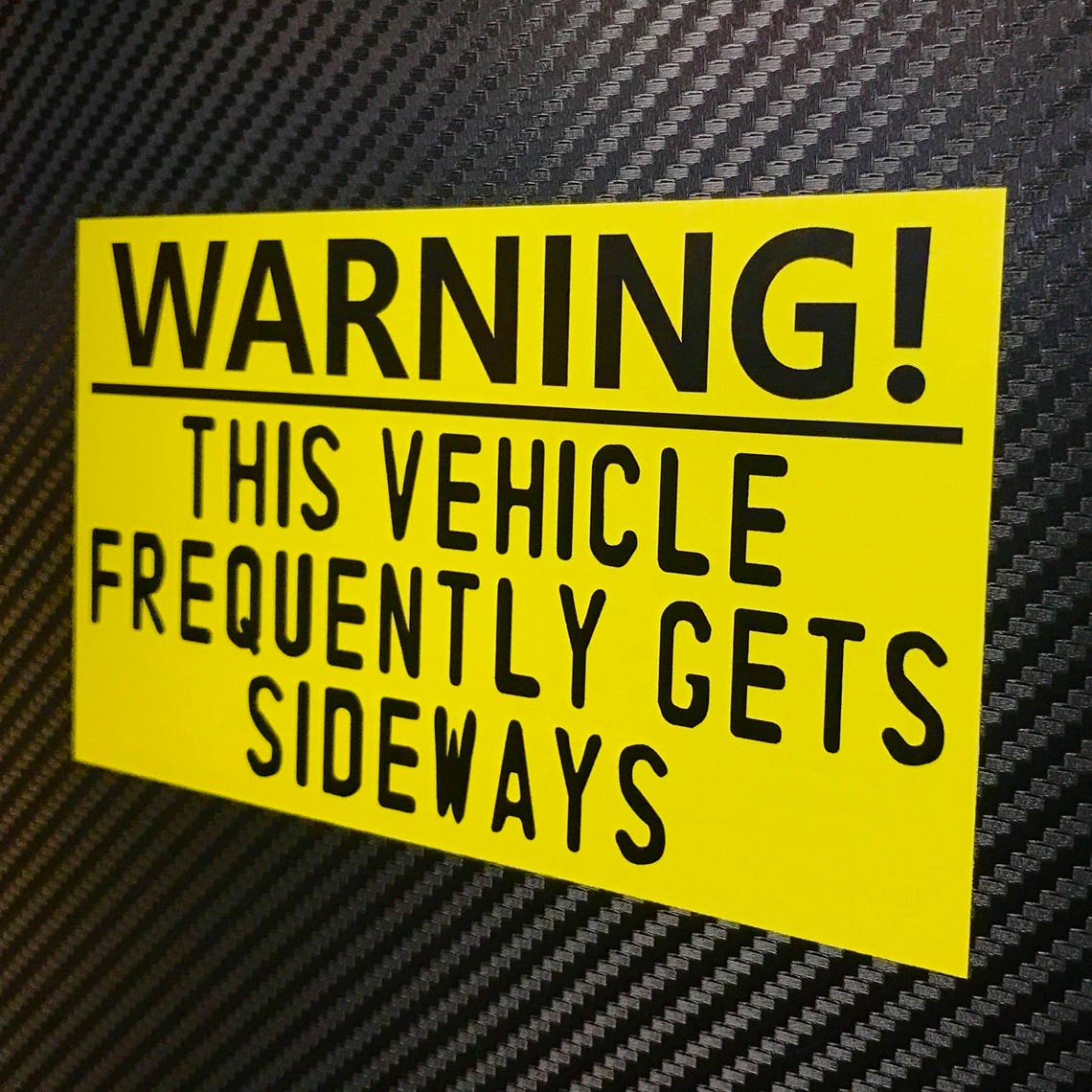 This Vehicle Frequently Gets Sideways Vinyl Sticker Decal | Etsy