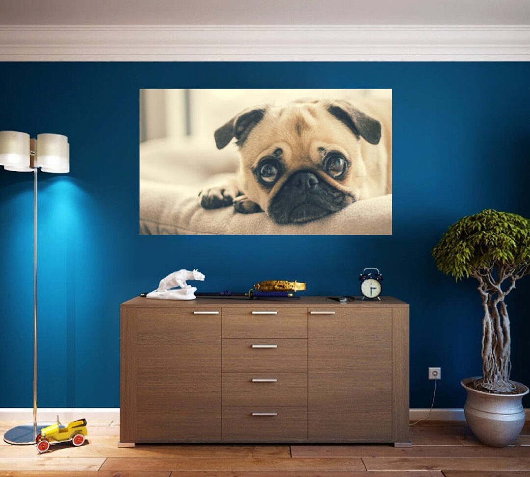 Cute Puppy Dog Wall Art Sticker Vinyl Decal Custom Home Decor - Etsy