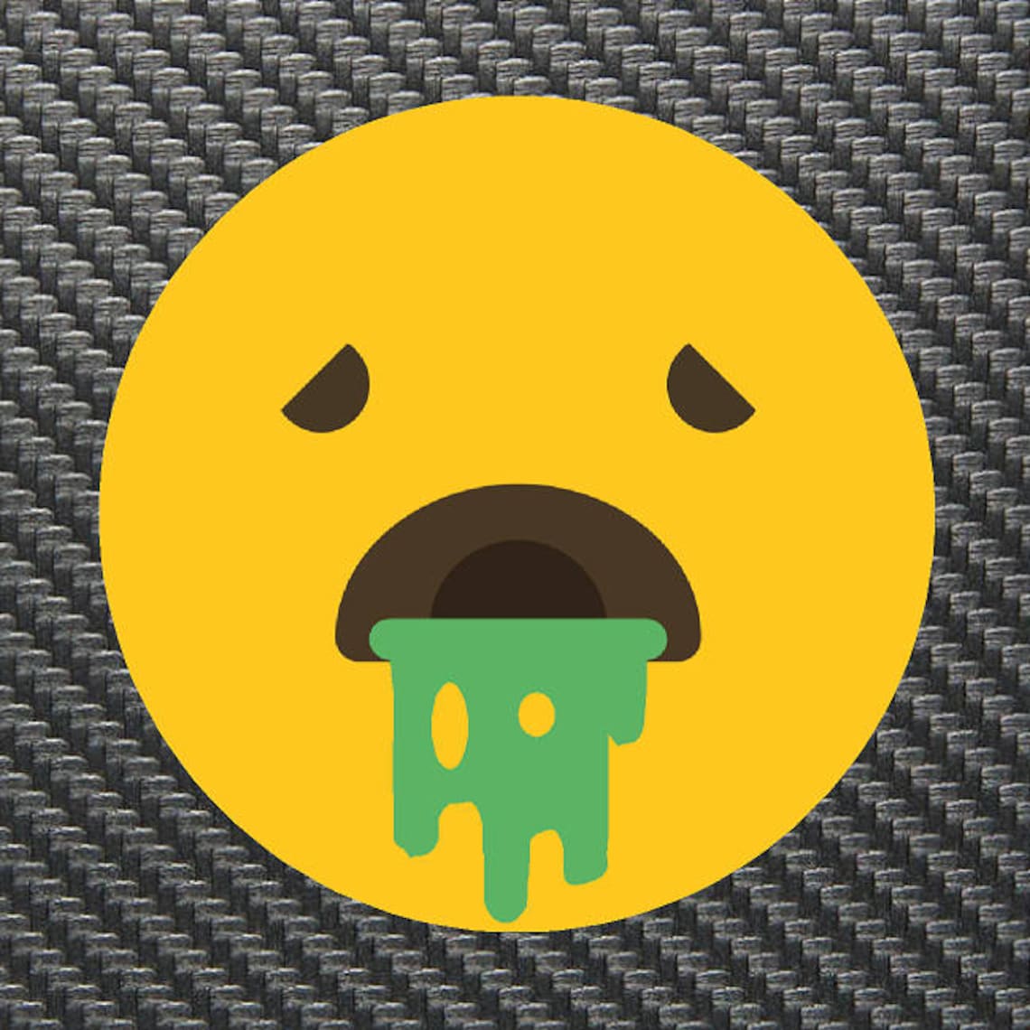 Throw up Sick Emoji Vinyl Sticker Decal Custom - Etsy