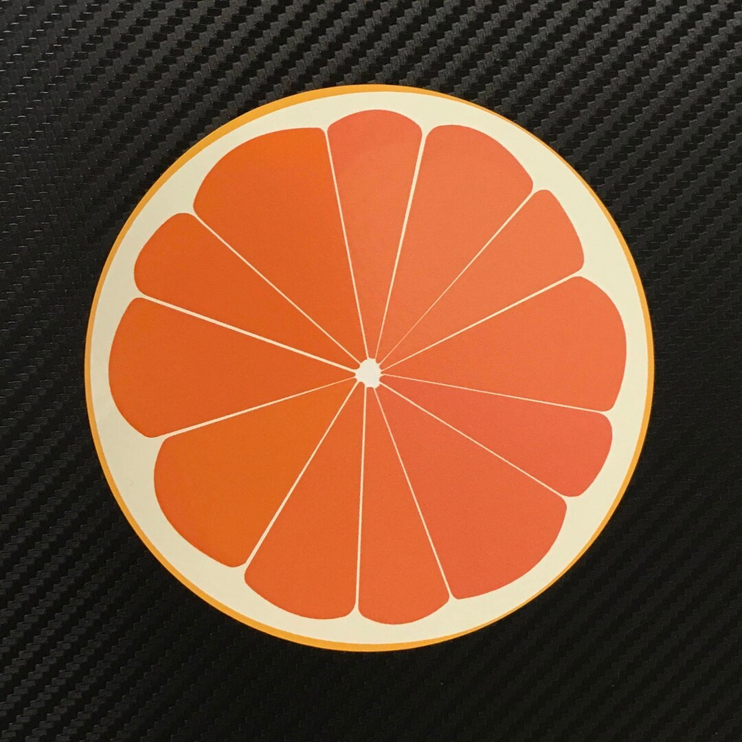 Grapefruit Vinyl Sticker Decal Custom - Etsy