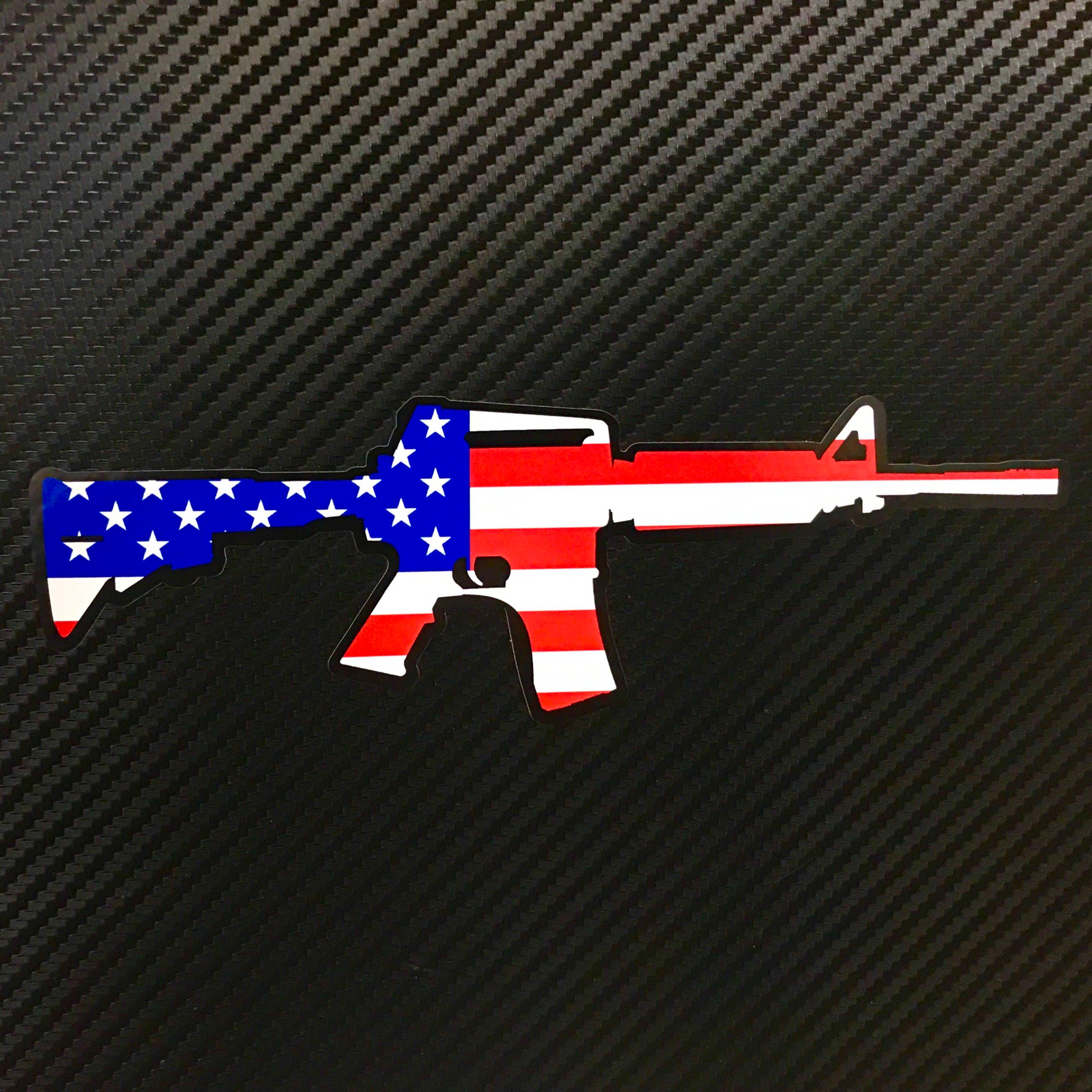 AR15 American Flag Vinyl Sticker Decal Custom - Etsy