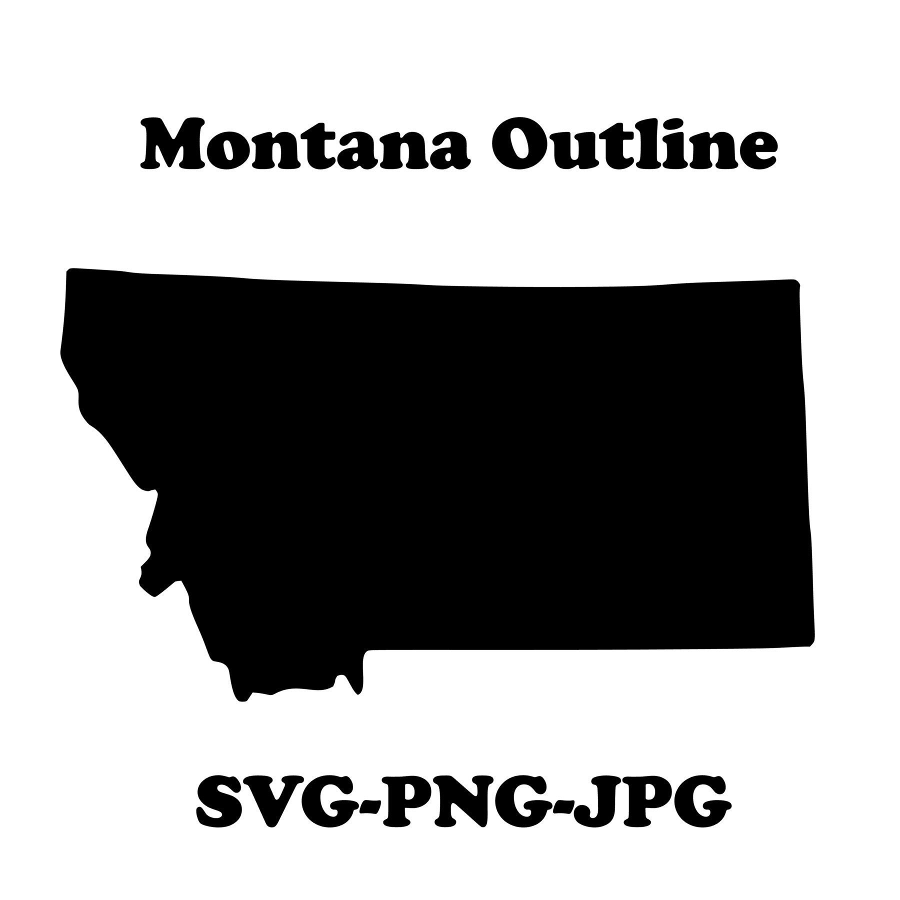 Montana Svg Montana Montana Outline Svg Montana State Svg - Etsy Australia