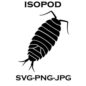 Isopod, Isopod Cricut, Isopod Clipart, Isopod SVG, Png, Jpg, Isopod Png ...