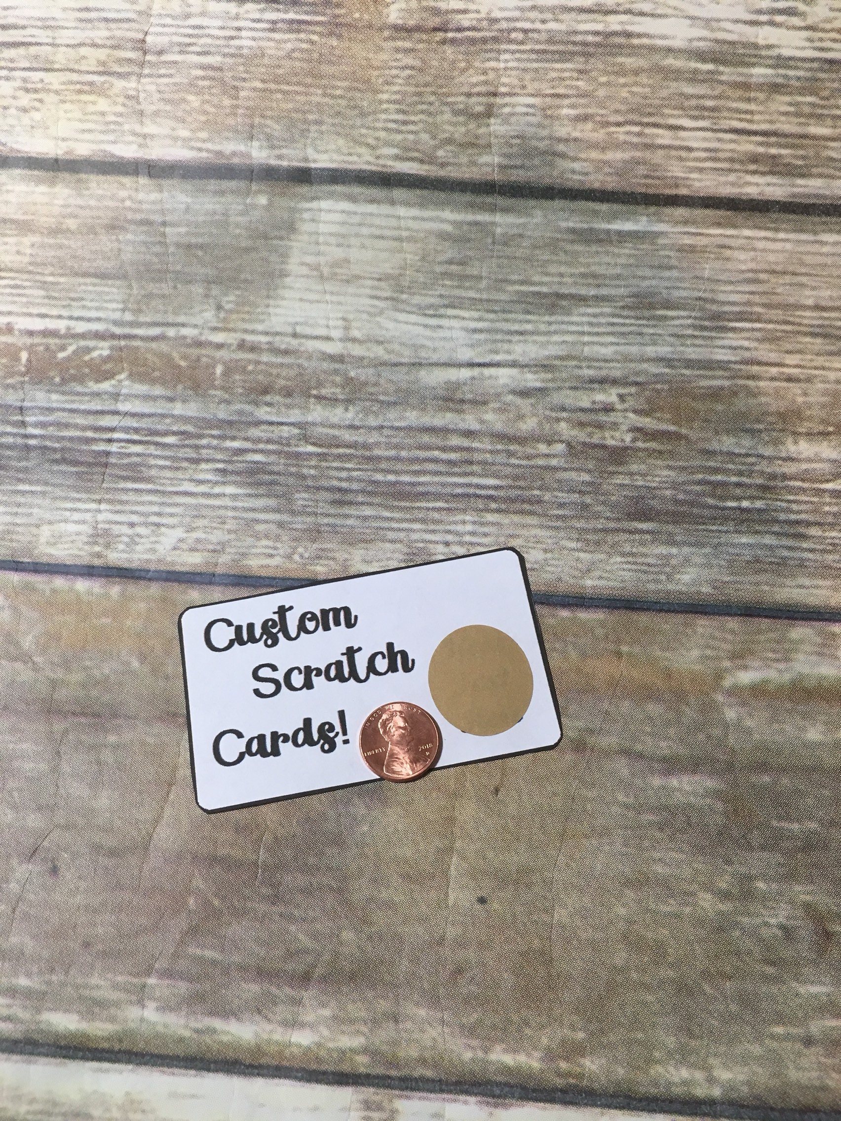 Custom Scratch Cards | Etsy