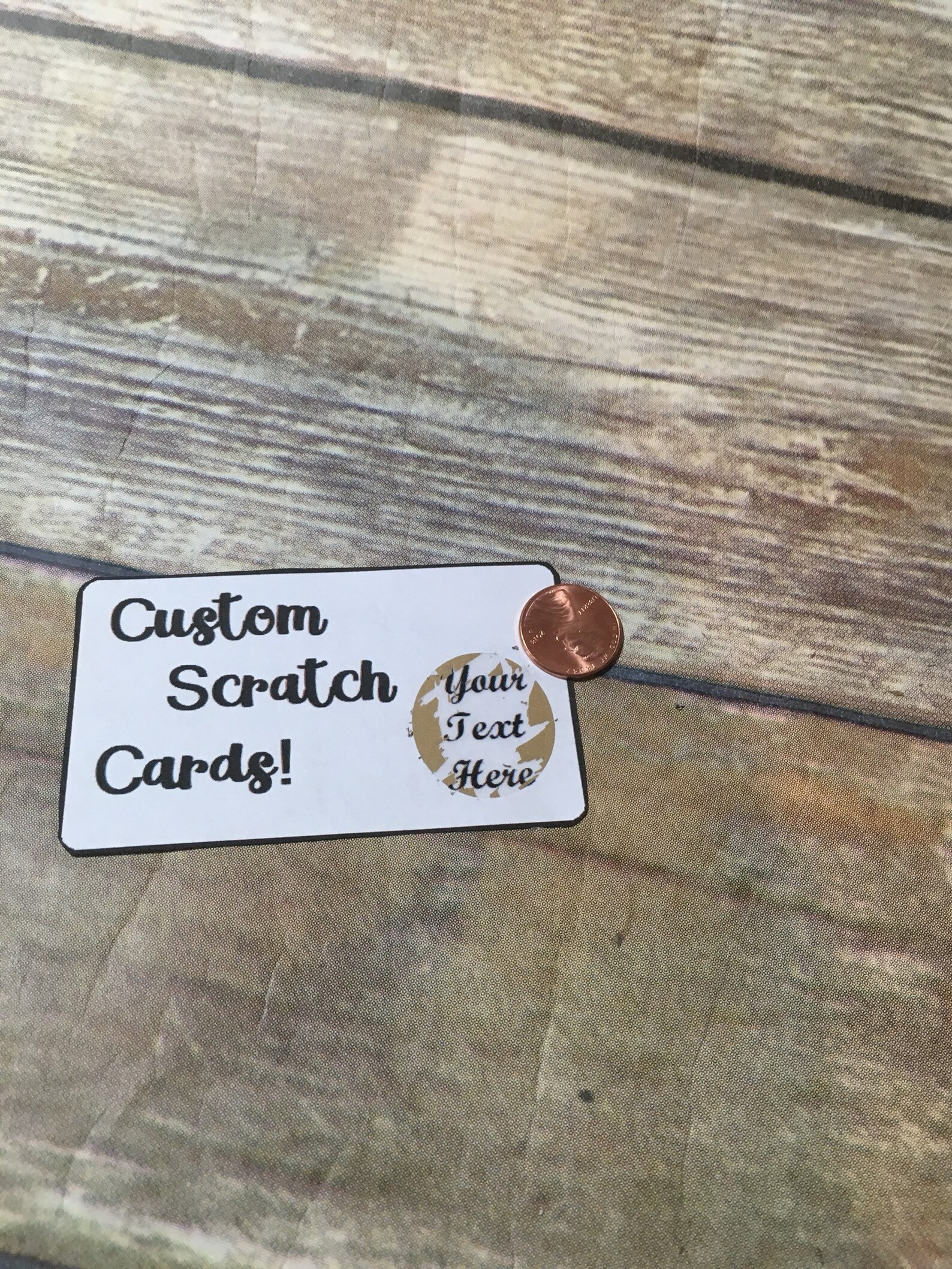 Custom Scratch Cards | Etsy