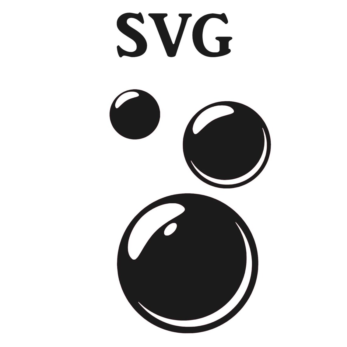 Fichier SVG bulles, fichiers SVG pour Cricut, fichiers Svg pour ...