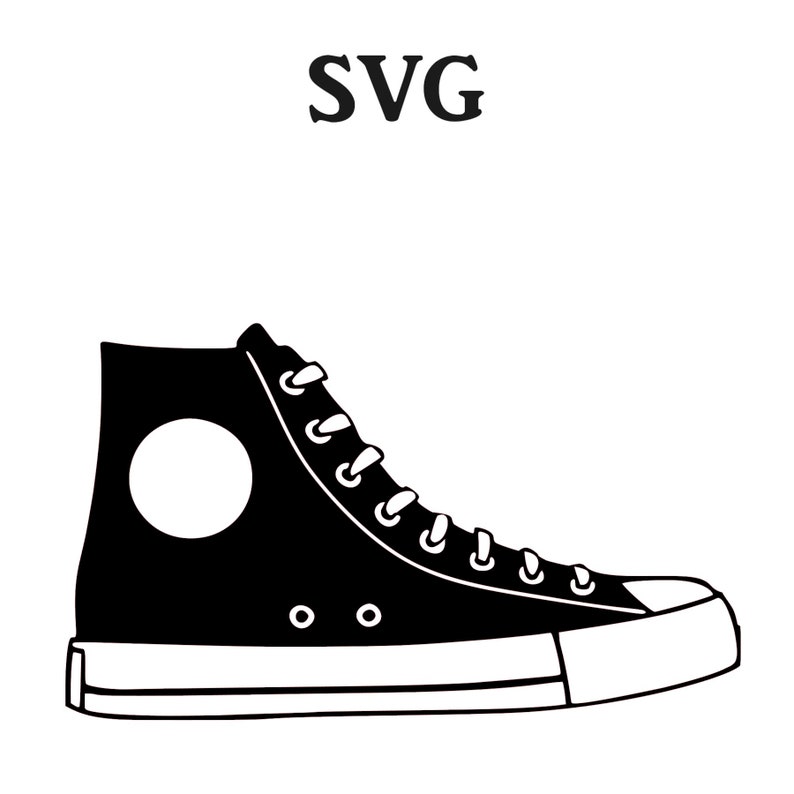 Shoe SVG File, SVG, SVG Files for Cricut, Svg Files for Silhouette ...