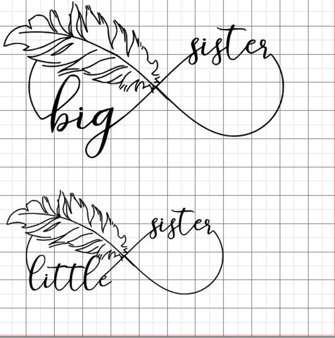 Infinity SVG, Sisters Svg, Feather Svg, Love Svg, Family Svg, Best ...