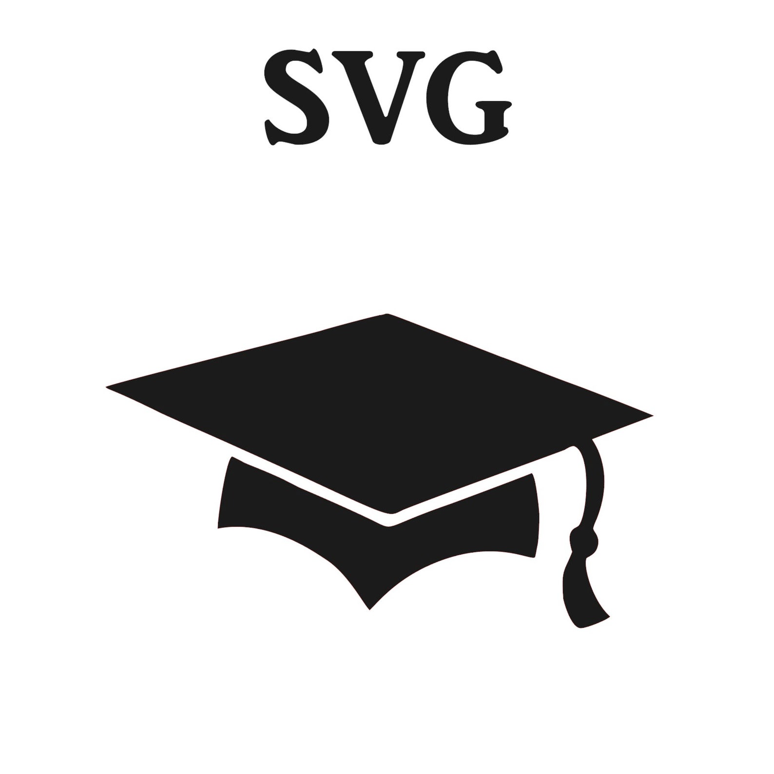 Grad Cap SVG File, SVG Files for Cricut, Svg Files for Silhouette ...