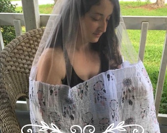 Nursing Cover, Breastfeeding Cover, Nursing Shawl, Baby Shower Gift ...