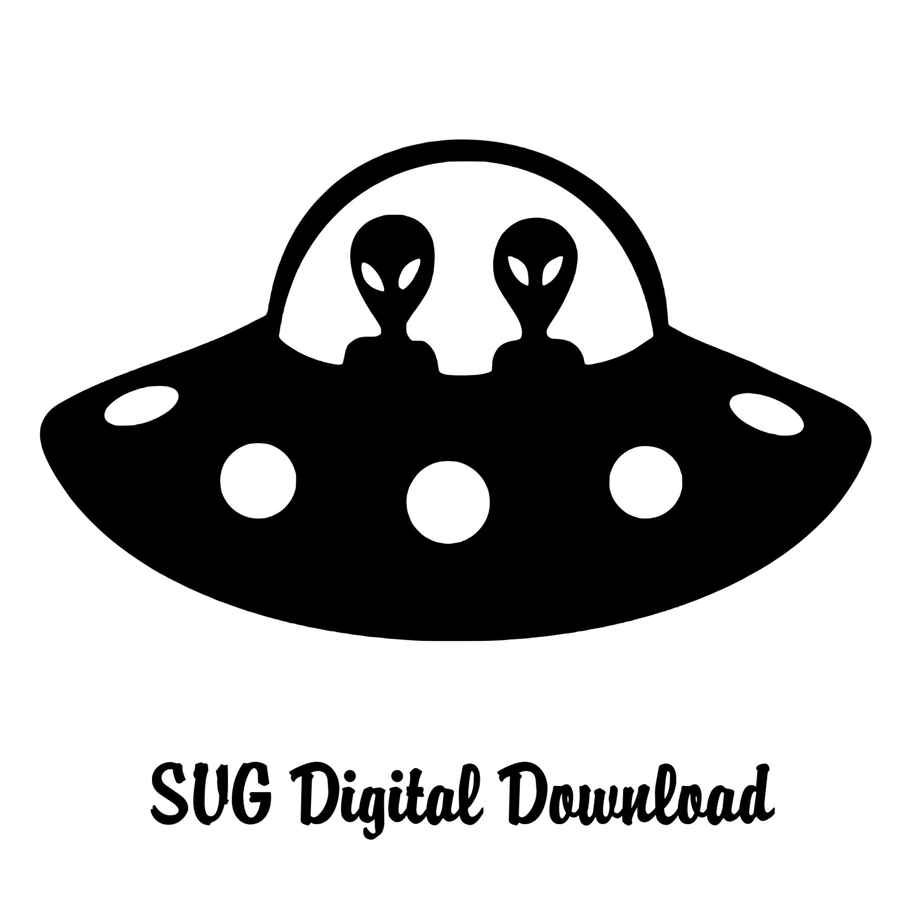 Spaceship Alien SVG | Etsy