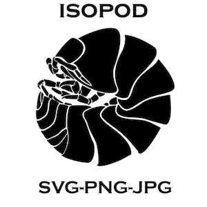 Isopod, Isopod Cricut, Isopod Clipart, Isopod SVG, Png, Jpg, Isopod Png ...