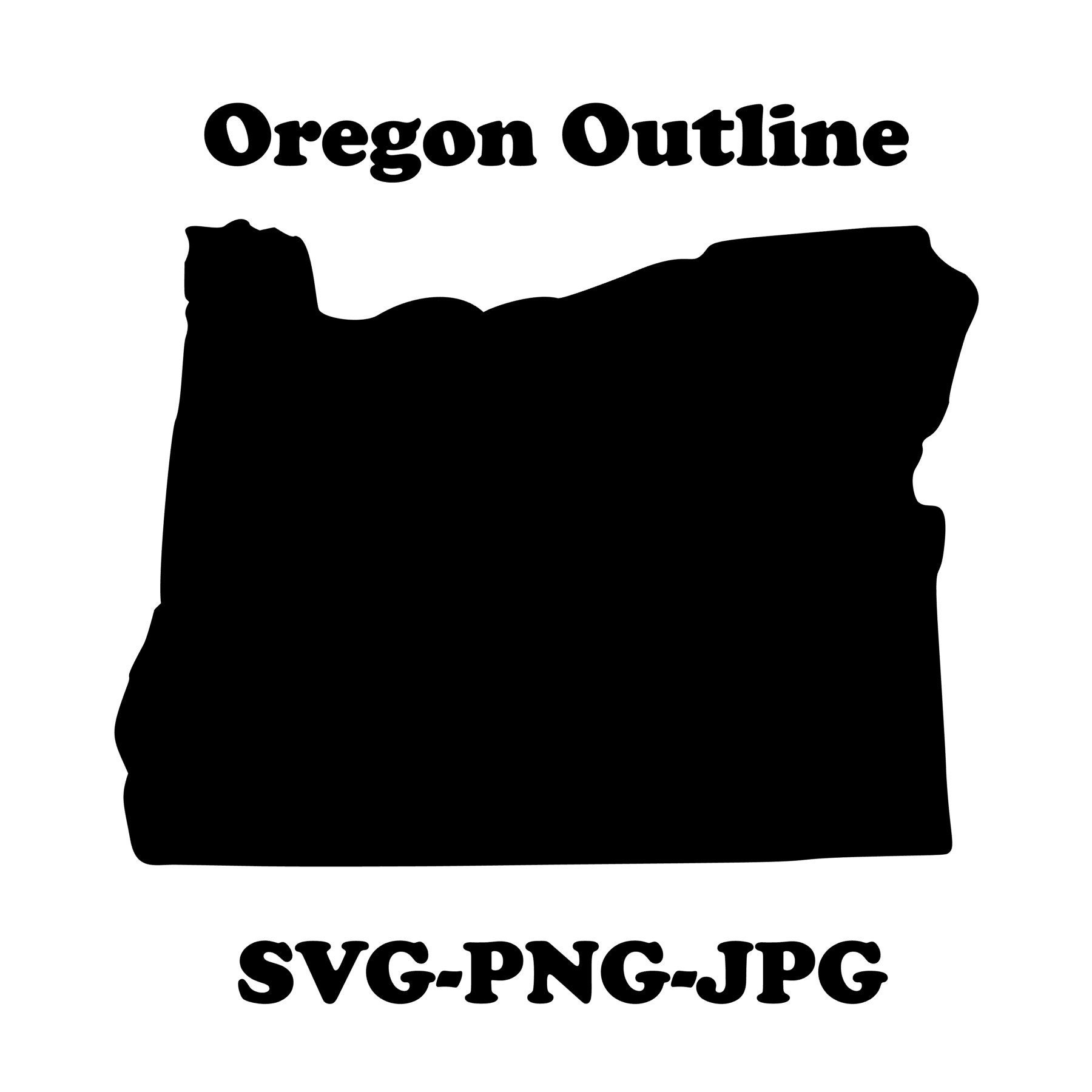 Oregon Svg Oregon Oregon Outline Svg Oregon State Svg - Etsy