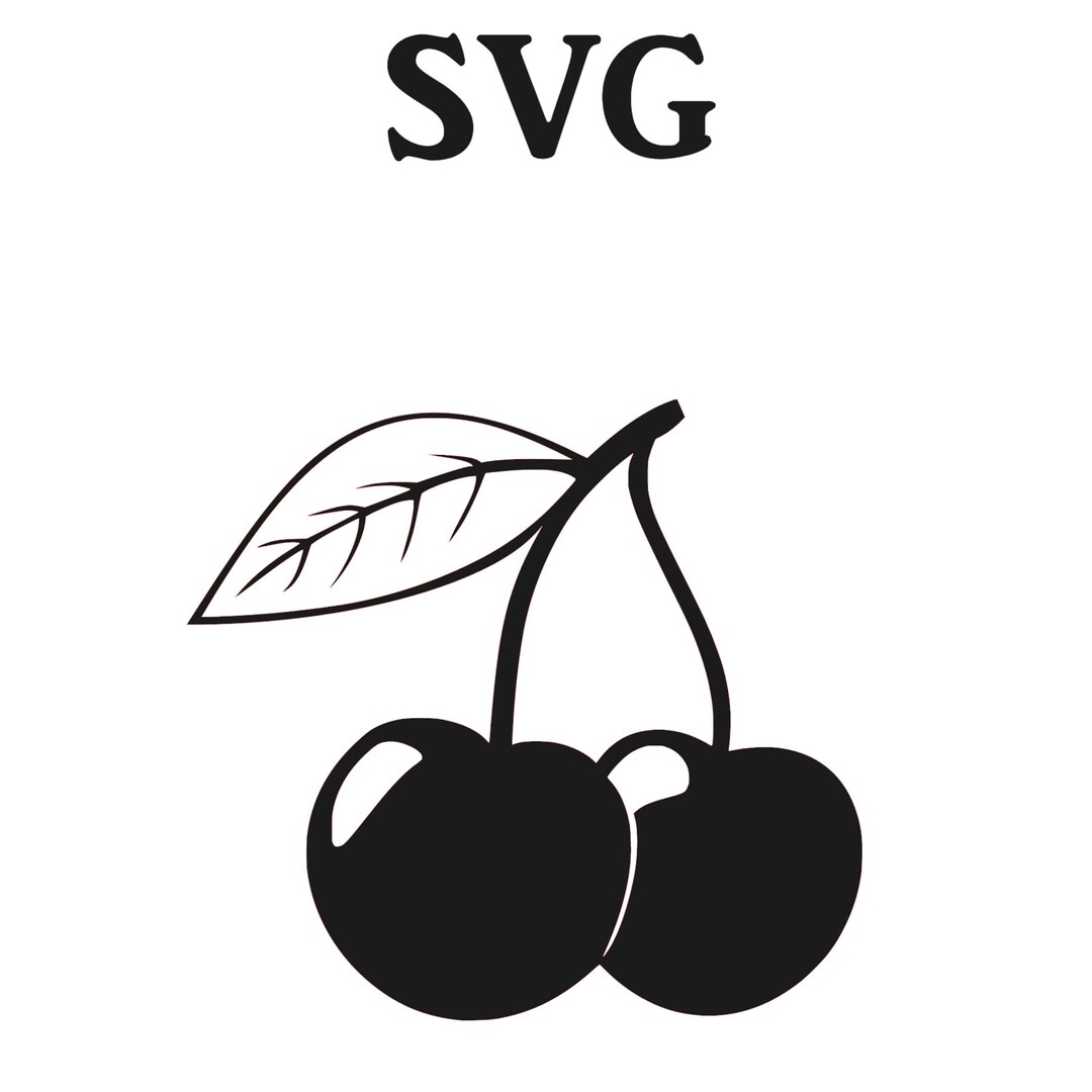 Cherries SVG File, SVG Files for Cricut, Svg Files for Silhouette ...