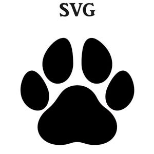 Paw SVG File, SVG Files for Cricut, Svg Files for Silhouette, Digital ...
