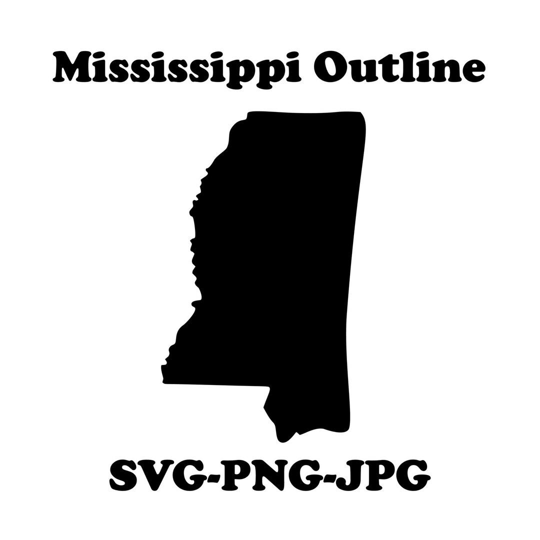 Mississippi Svg, Mississippi, Mississippi Outline Svg, Mississippi ...