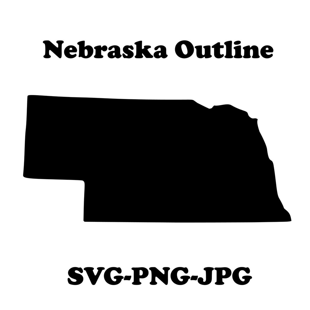 Nebraska Svg, Nebraska, Nebraska Outline Svg, Nebraska State Svg, State ...