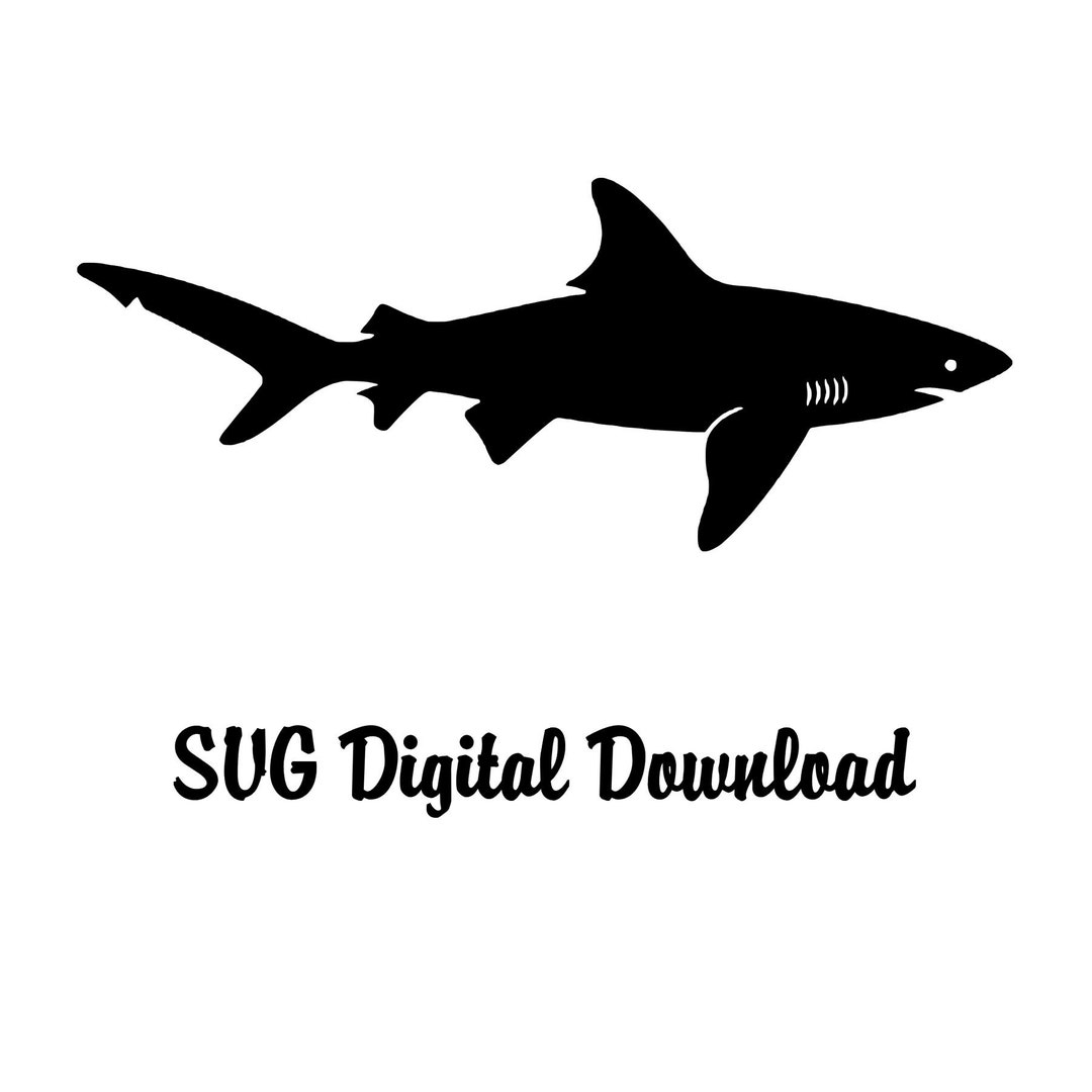 Shark SVG, Shark Clipart, Shark Cut File, Shark File for Cricut, Shark ...