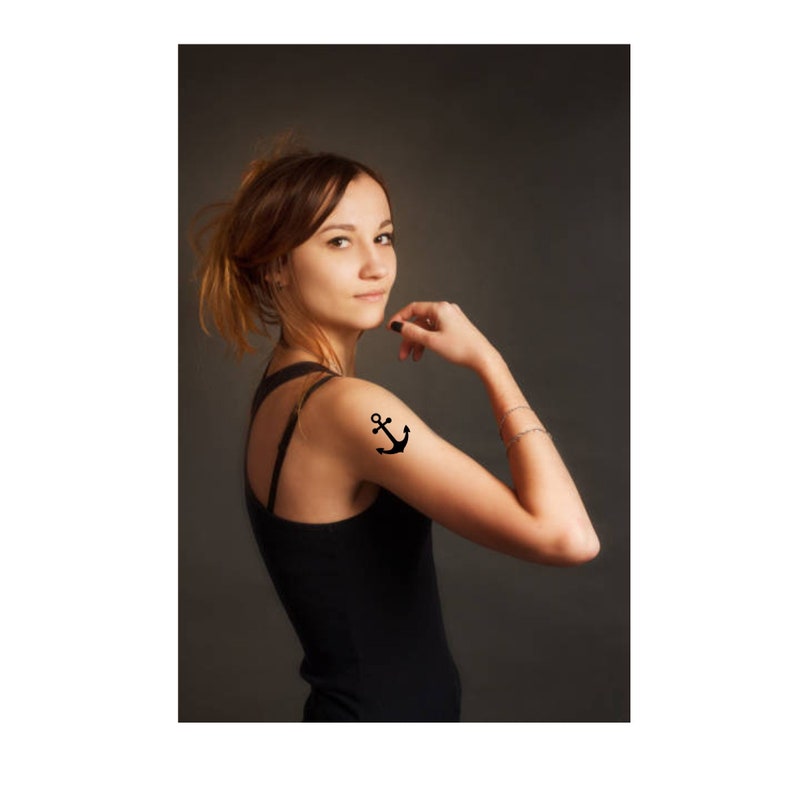 Anchor Tattoo Custom Temporary Tattoos Temp Tattoos Custom - Etsy