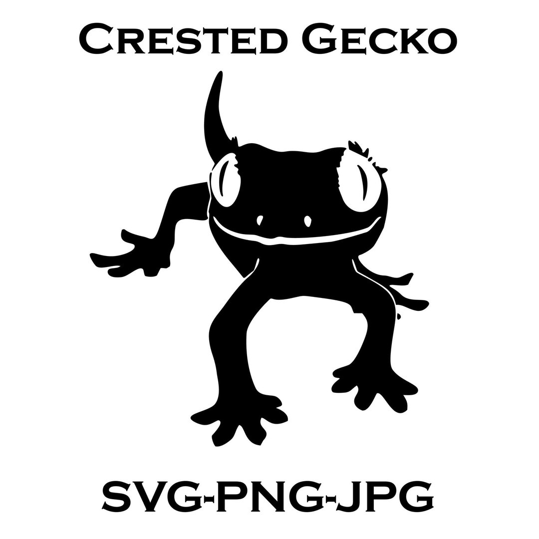 Crestie, Crested Gecko Cricut, Crested Gecko, Crested Gecko SVG, Png ...
