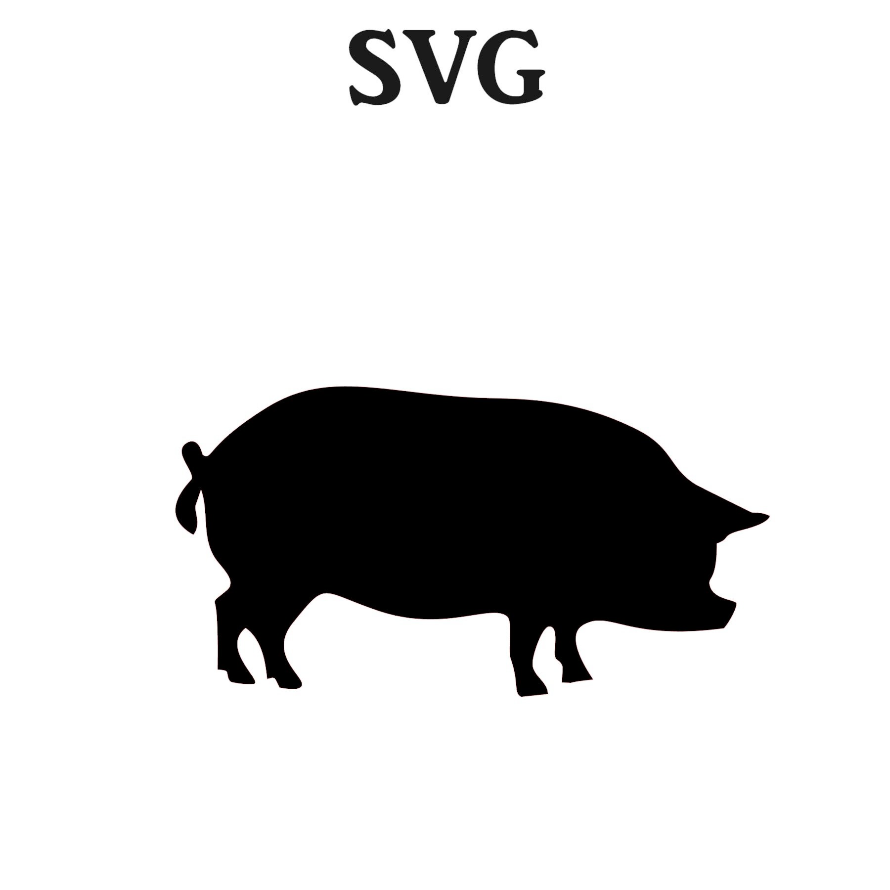 Pig SVG File SVG Files for Cricut Svg Files for Silhouette | Etsy