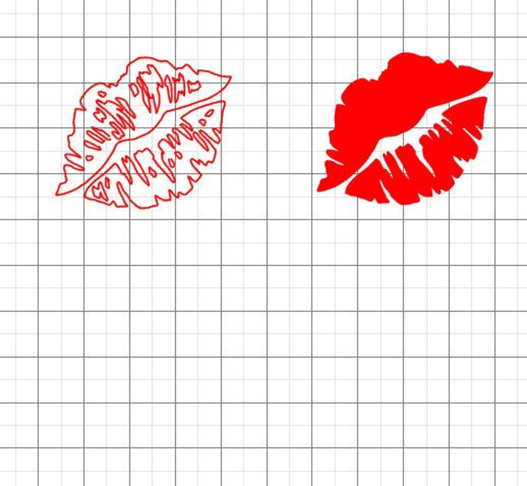 Kiss SVG, Lips SVG - Etsy