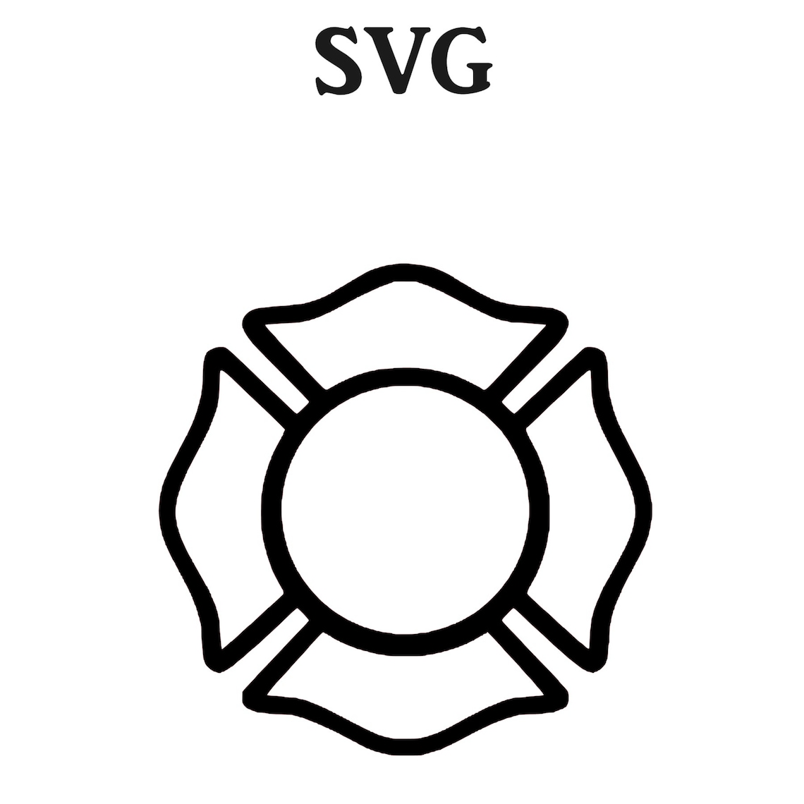 Maltese Cross SVG, Firefighter Svg, Fire Department Svg, Fire Hook Svg ...