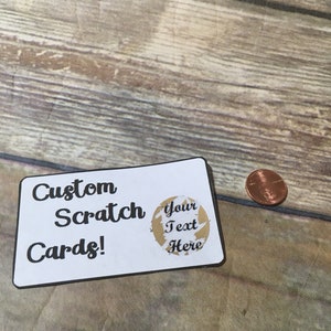 Custom Scratch Cards - Etsy